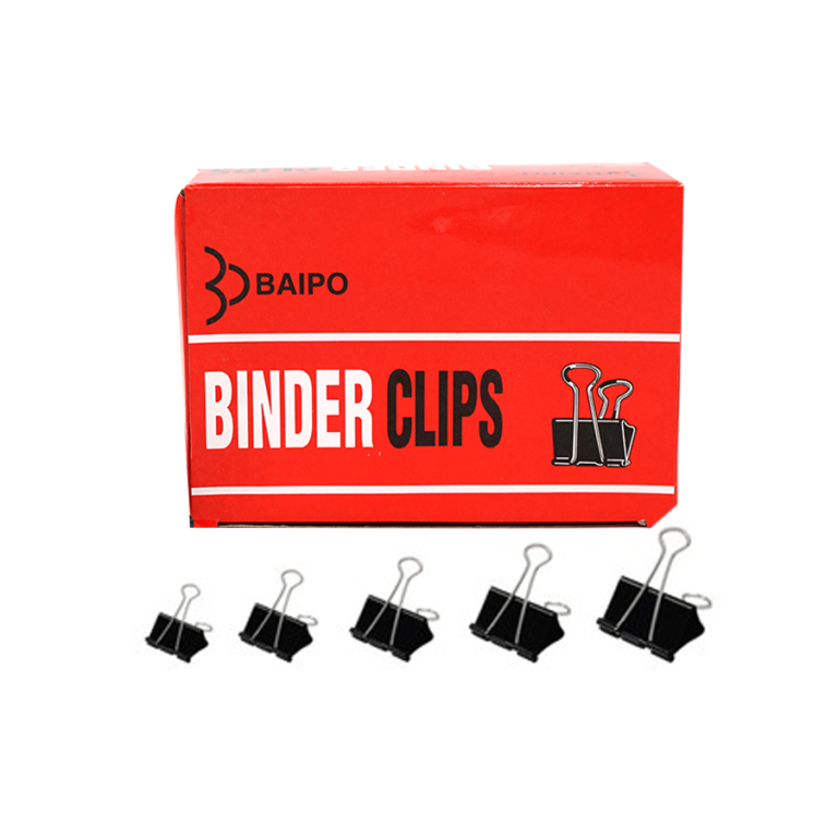 คลิปดำ No.112#BC-20 3/4" - Bangplee Stationery