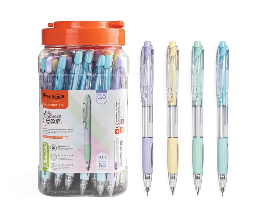 ปากกาลูกลื่น Quantum M5 แม็กคลีน น้ำเงิน - Bangplee Stationery